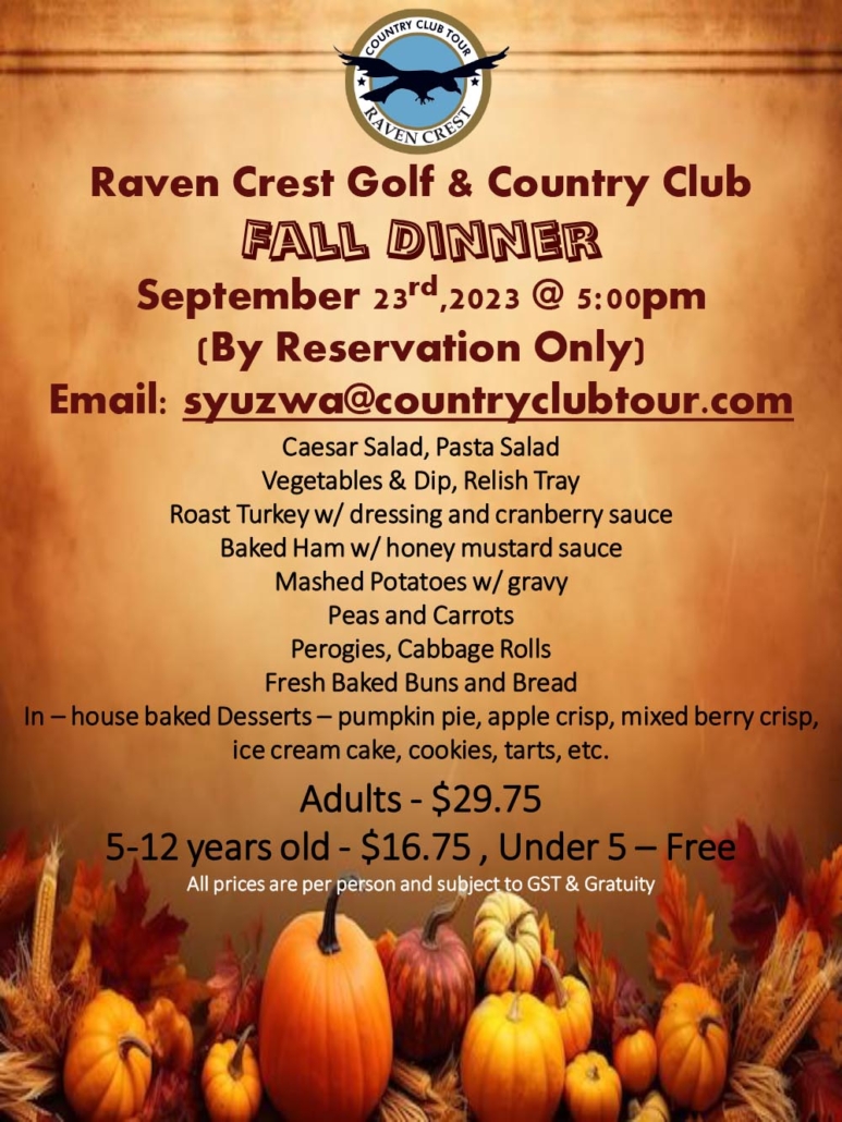 Raven Crest – Country Club Tour Golf Group